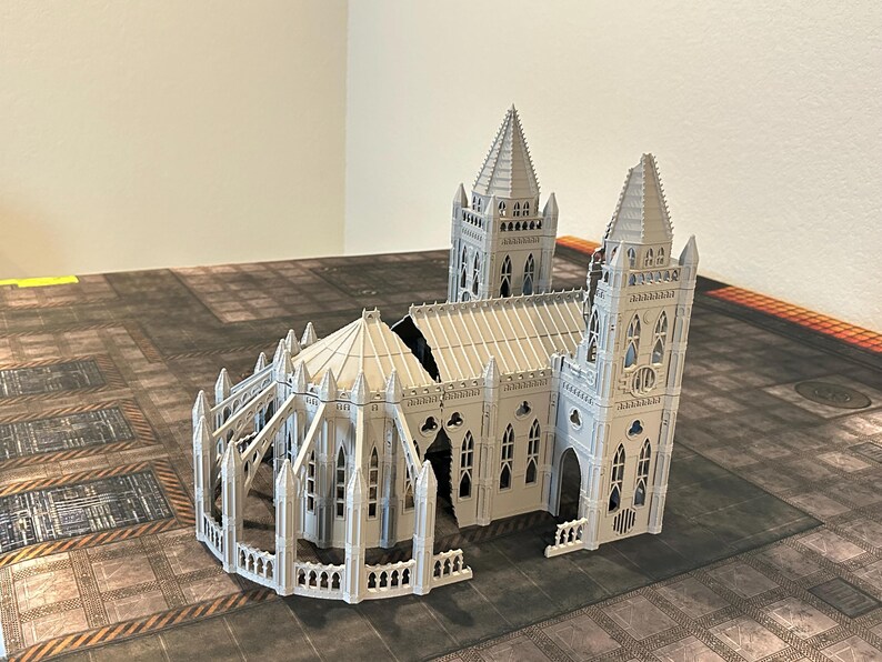 28mm Gothic Church Ruins: Wargame Terrain Terrain, Grimdark Scenery - Etsy