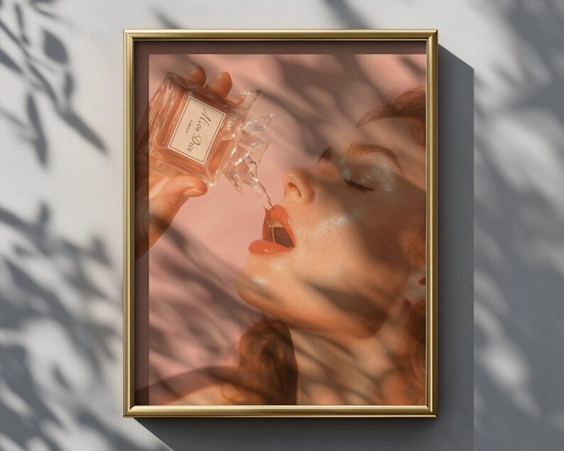 Retro Glamour Essence Fashion Poster | Sensual Vintage Wall Art ...