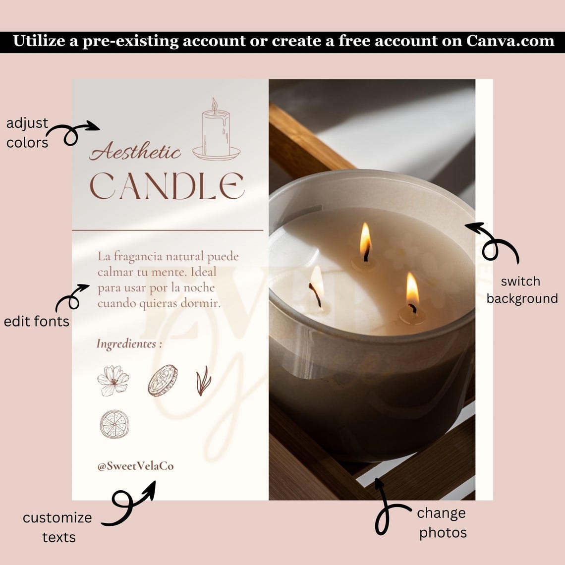 Candle Shop Flyer, Candle Business Flyer, Candle Shop Brochure ...