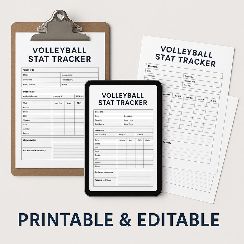 Volleyball Game Tracker - Etsy
