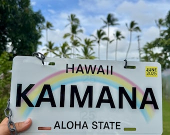 Hawaii License Plate Print - Etsy