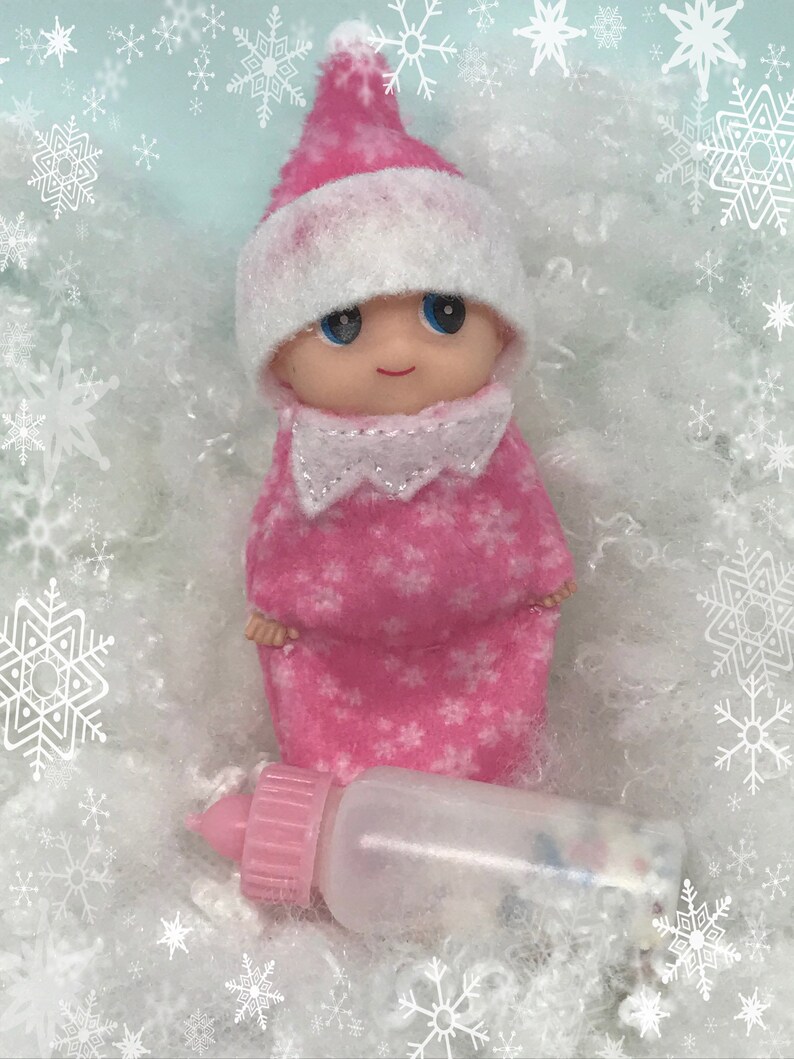 PINK Elf Baby Baby Elf Naughty Elf - Etsy UK
