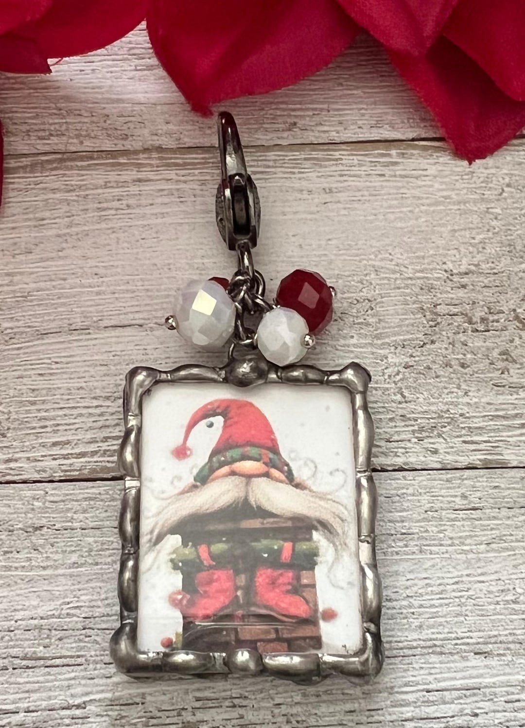 Soldered Pendants, Christmas Santa Pendant, Santa, Soldered Jewelry ...