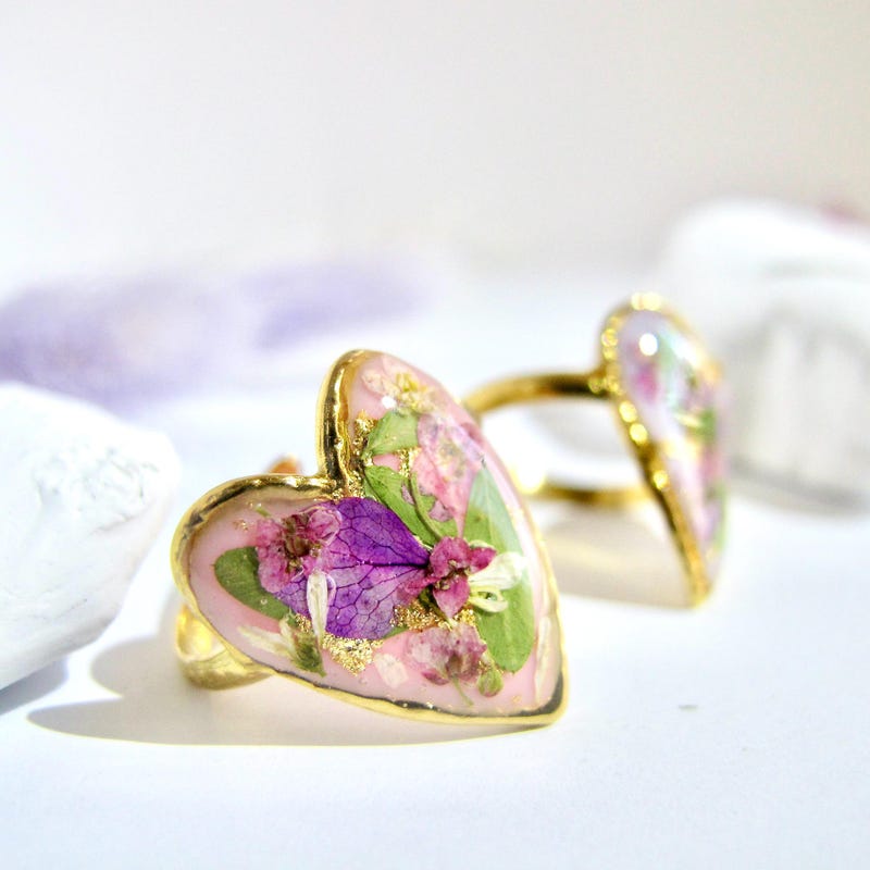 Real Flower Ring - Etsy