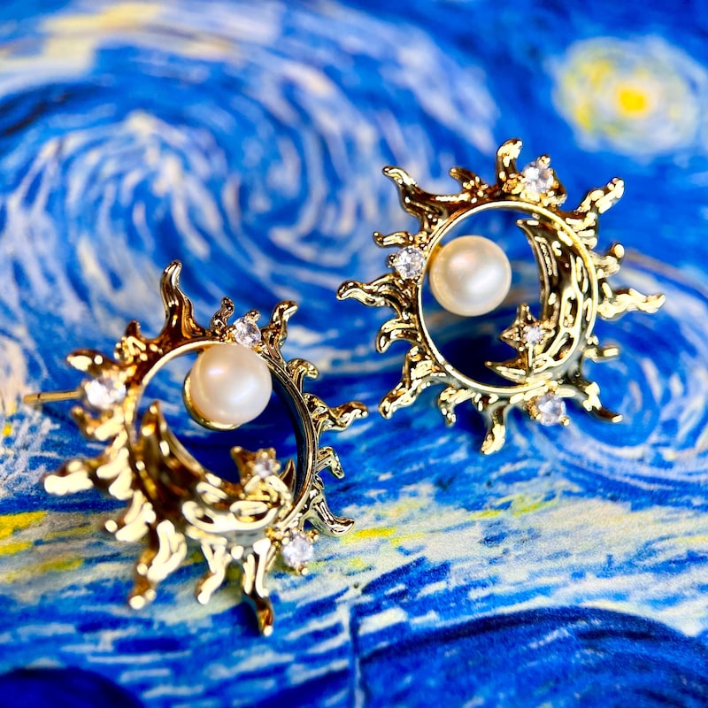 Clip on Earring Sun - Etsy