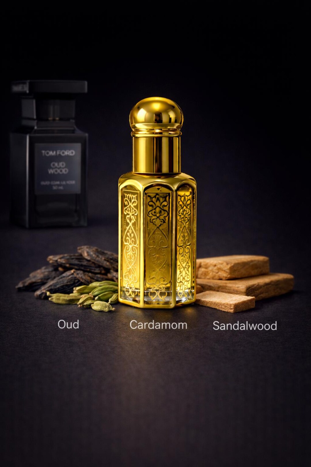 Oud Wood | Highly Concentrated Perfume Oil, Oud, Cardamom, Sandalwood ...