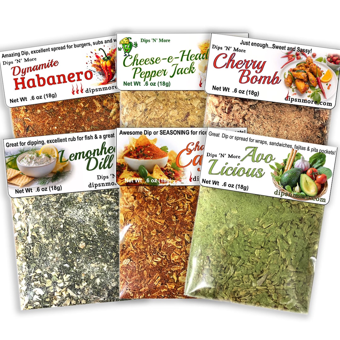 Dip Mixes, You PICK QTY and FLAVORS Variety Pack, Premium High Quality ...