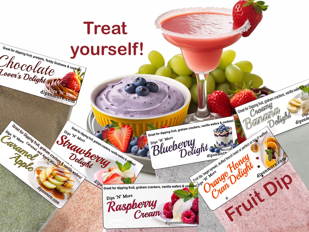 6 Fruit Dip Mix Packages, You Pick Flavors Stuffed French Toast, Top of ...
