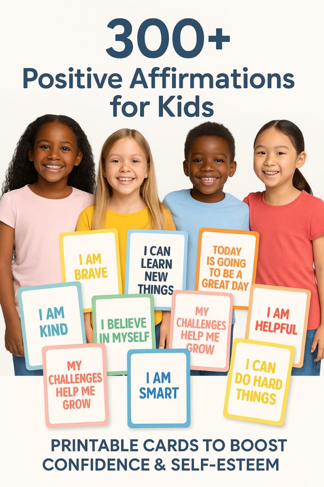 300+ Positive Affirmations for Kids - Printable Cards to Boost ...