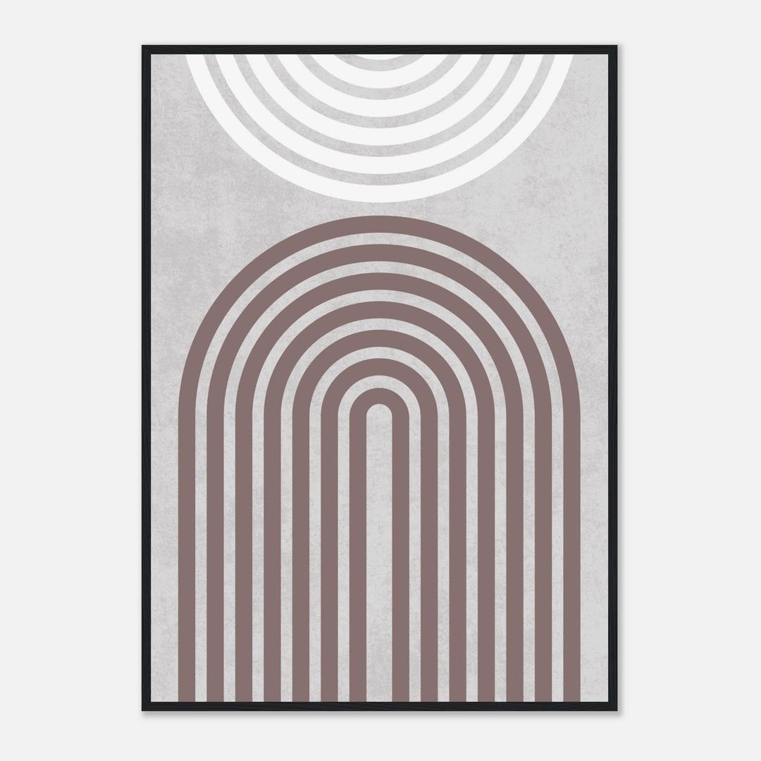 Arched Lines - Premium Matte Paper Wooden Framed Poster - Etsy