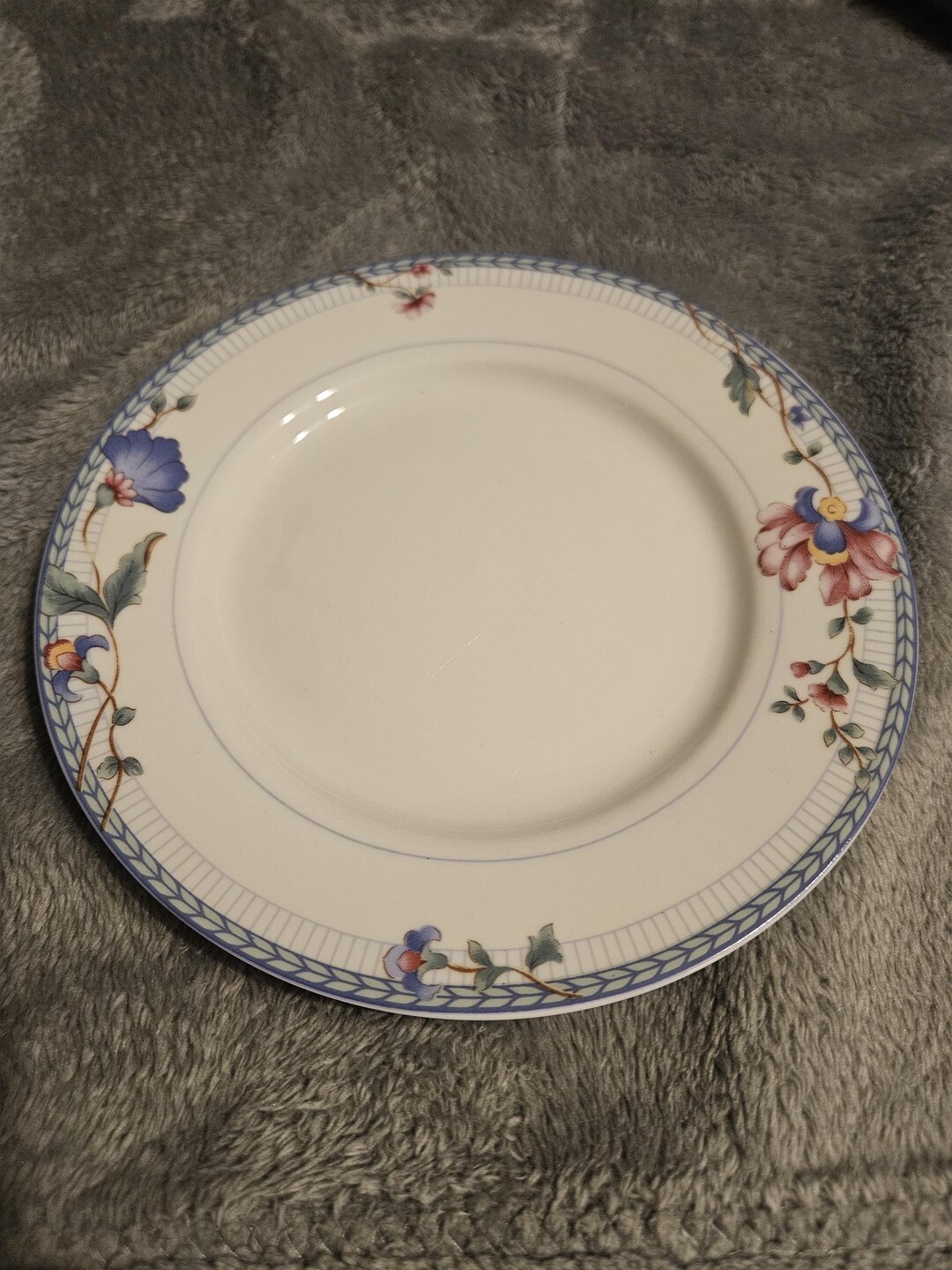 Oneida Blue Lattice Dessert Plate - Etsy