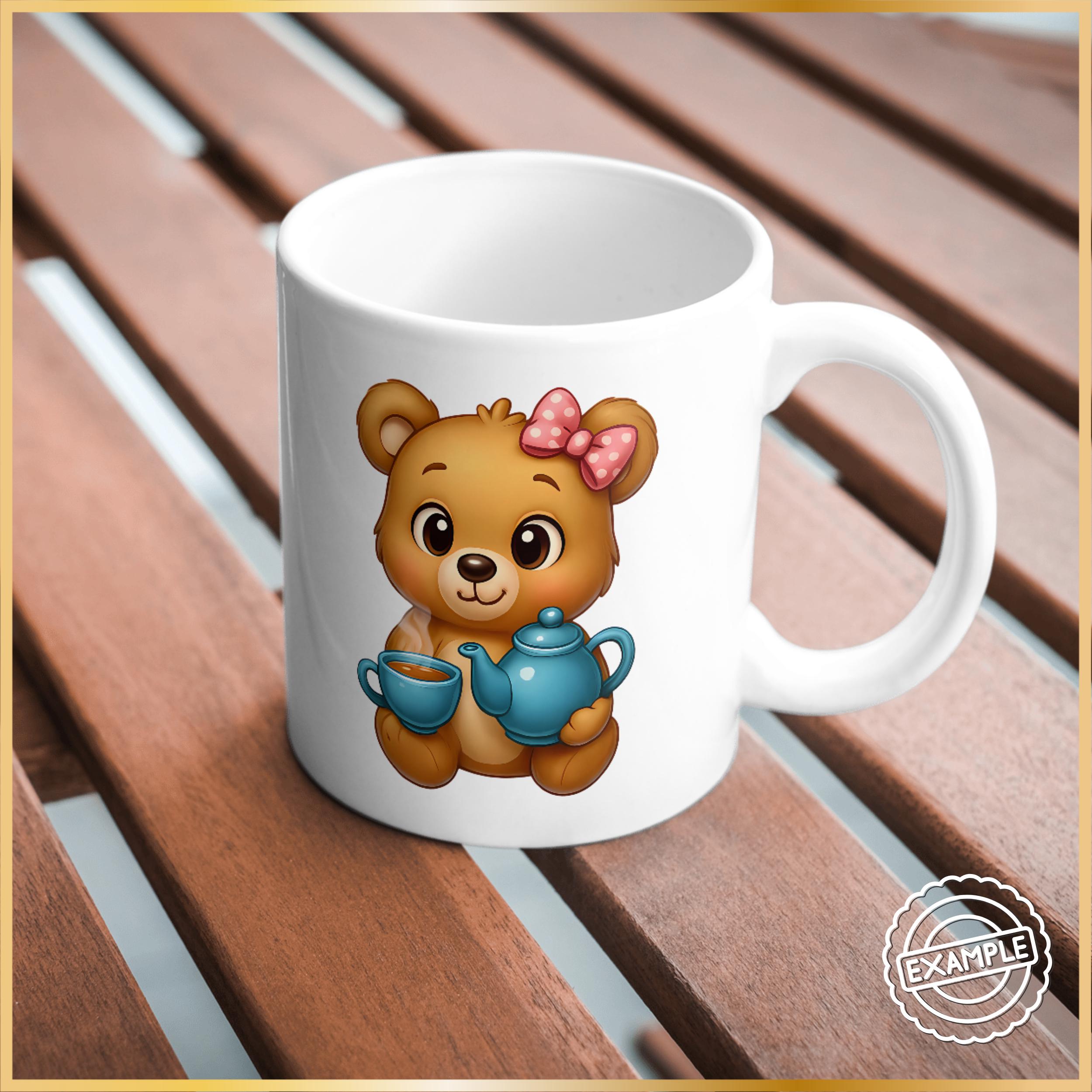 Teddy Bear Clipart Set: Adorable Pngs for Cards, Stickers (digital ...