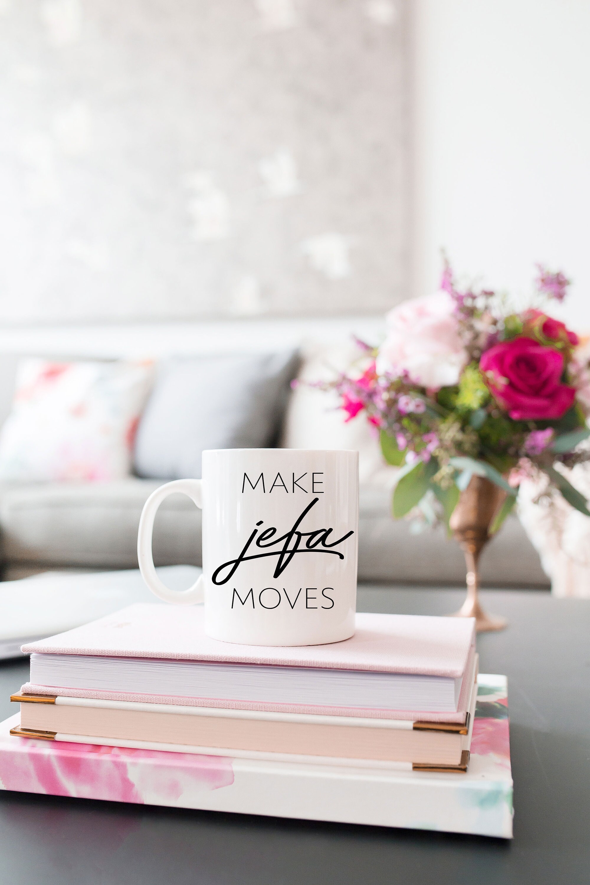 Make Jefa Moves Cute Coffee Mug With Saying for Your Favorite - Etsy
