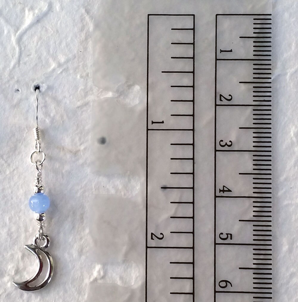 Sterling Silver Pale Crescent Moon Ear Cuff Ear Wrap and - Etsy