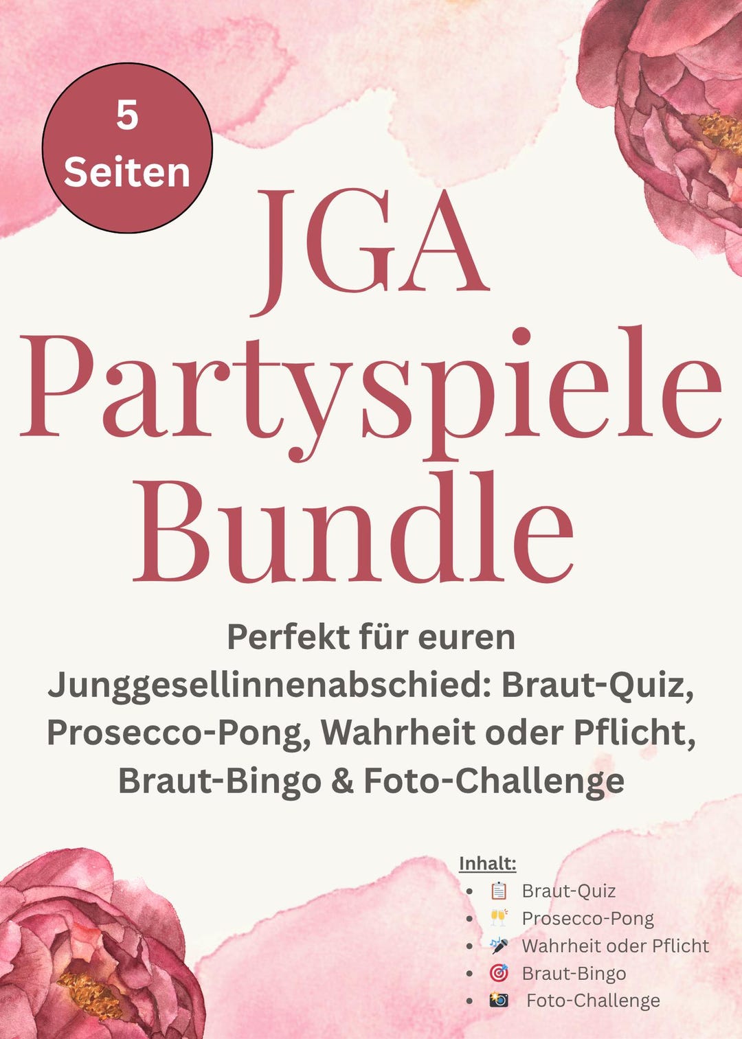 JGA Party Games Bundle | Templates for Hen Parties | Bride Quiz, Truth ...