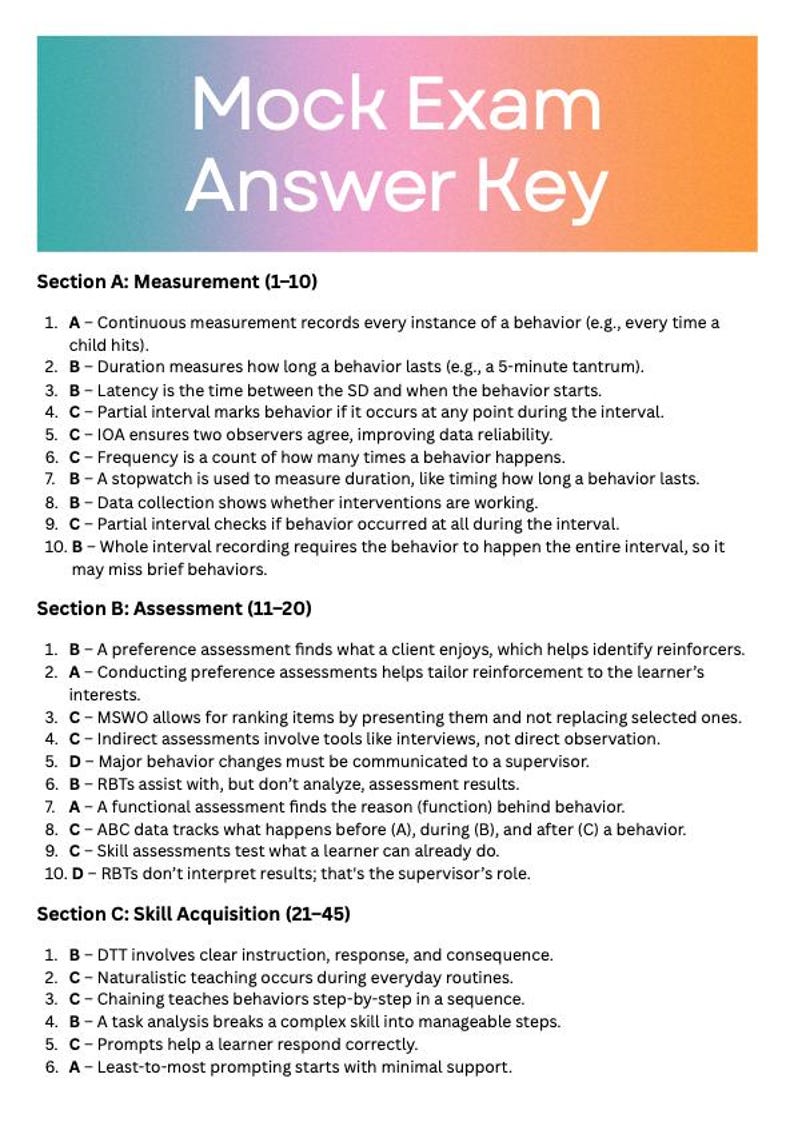 RBT Mock Exam – 85 Questions With Detailed Answer Key & Explanations - Etsy