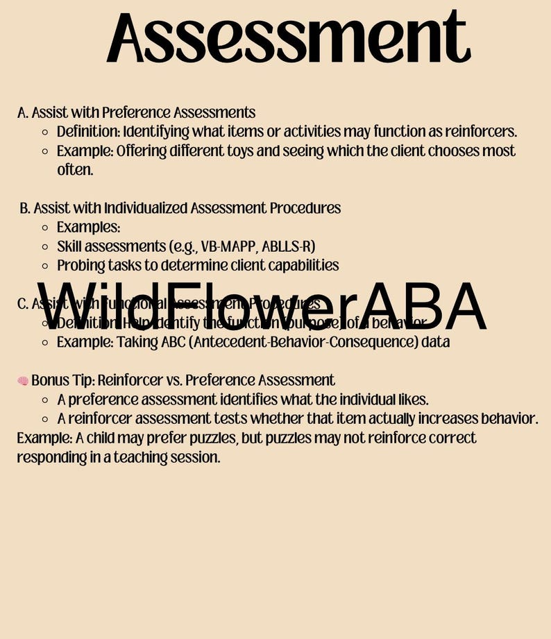 RBT Competency Checklist & Mock Scenarios - Etsy