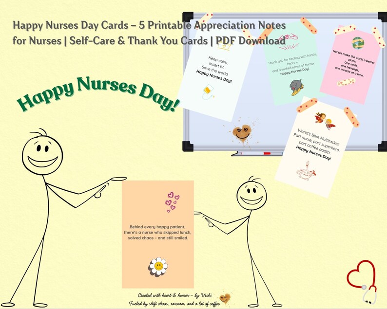 Happy Nurses Day Cards – 5 Printable Appreciation Notes for Nurses ...