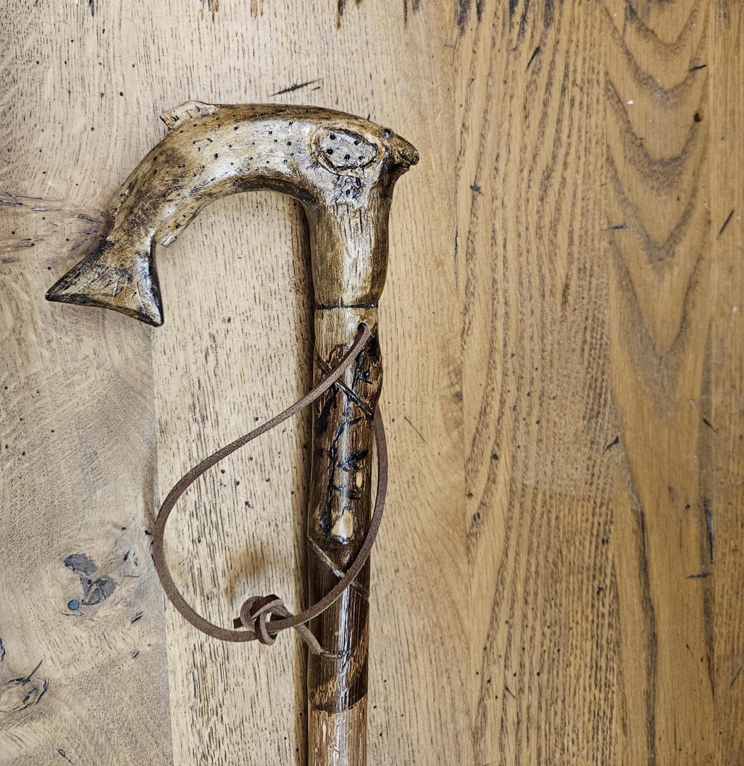 Brown Trout Rustic Walking Stick - Etsy