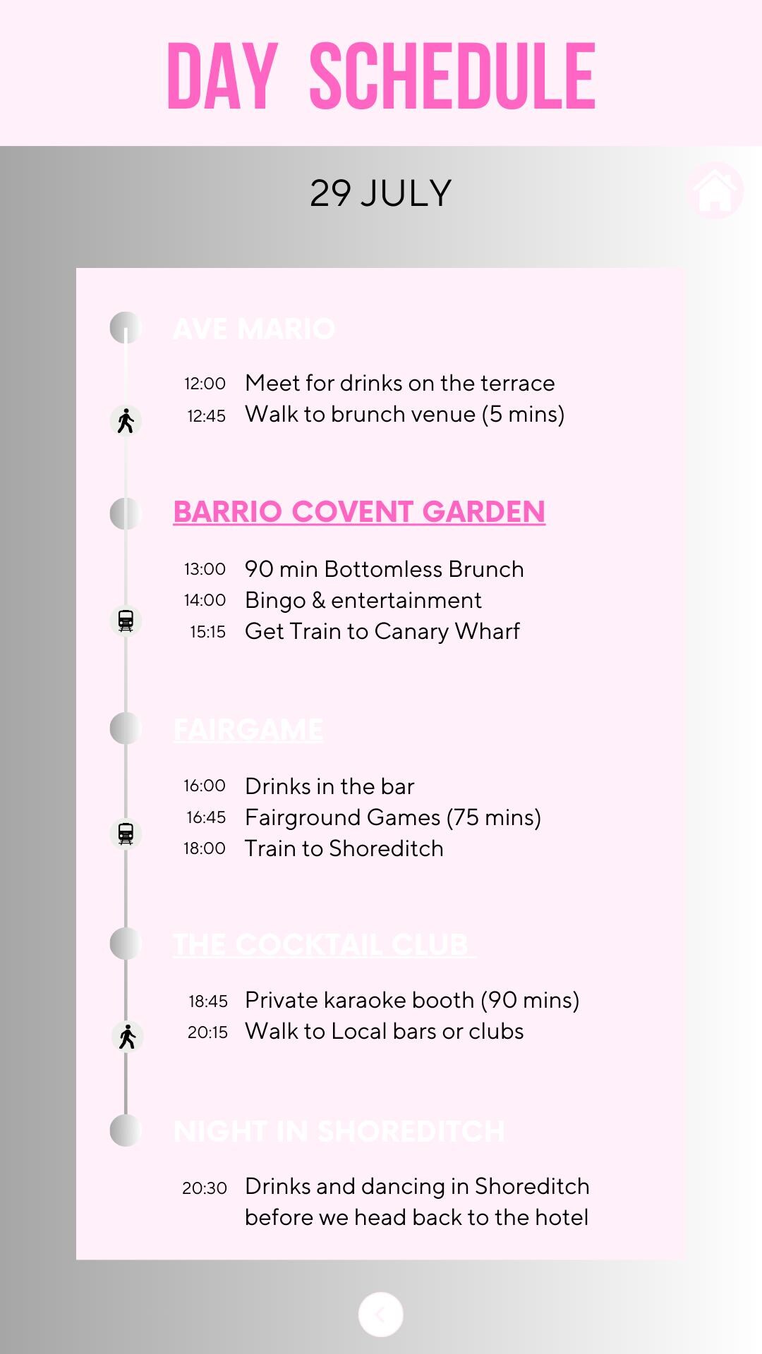 Hen Party Itinerary Template | Printable | PLR ( Private Label Rights ...