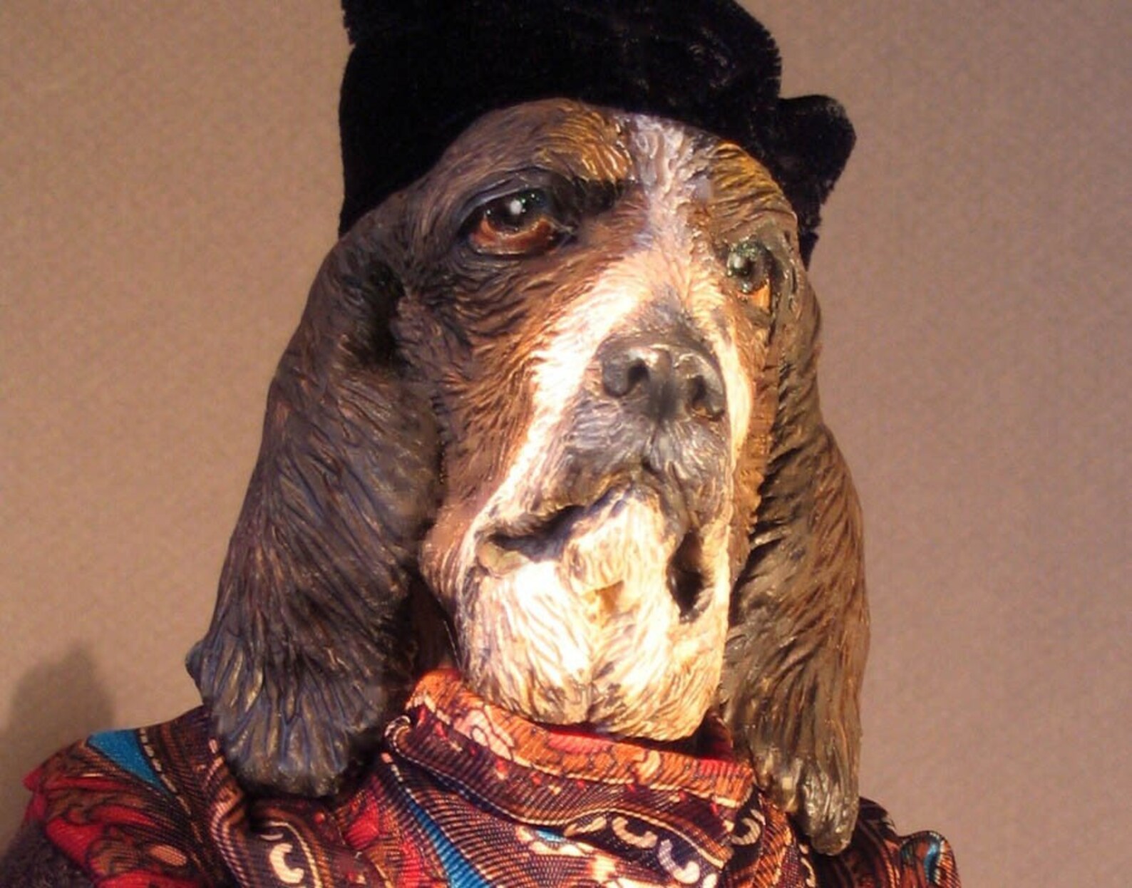 RESERVED: Bassett Hound Anthro Art Doll, 'sylvia, Beat Poet' - Etsy