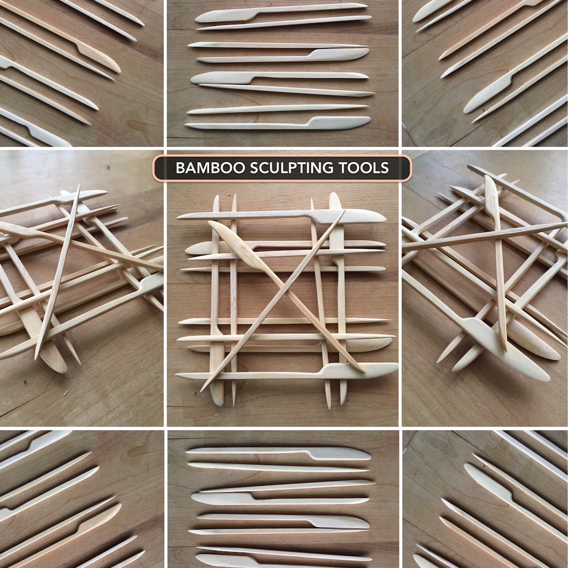 Handmade Bamboo Tools for Fine Detail Clay Sculpting (set of 2) - Etsy