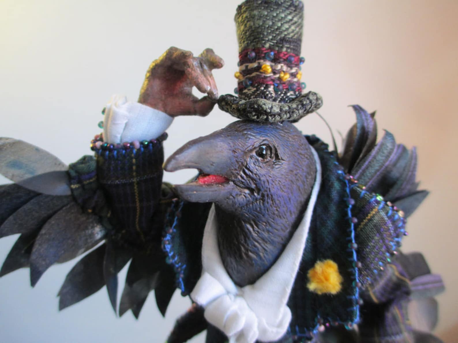Custom Anthro Crow Art Doll - Etsy