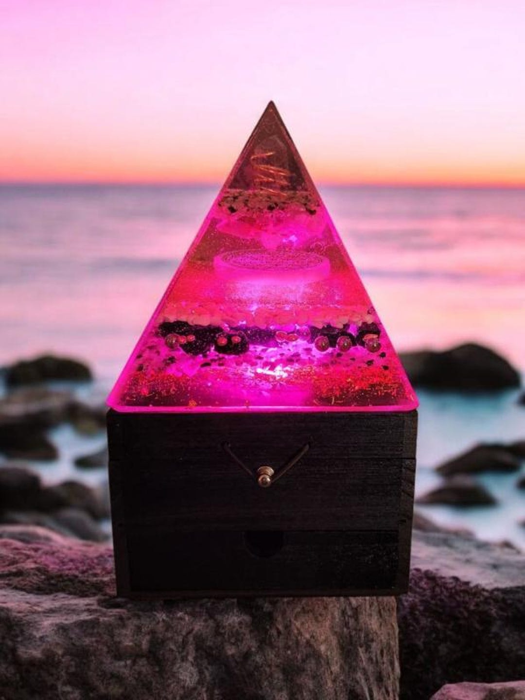 Sanctuary Prism Orgonite Lamp - Etsy