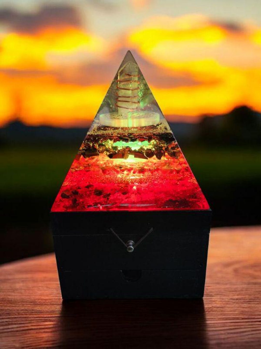 Ember Sentinel Orgonite Lamp - Etsy