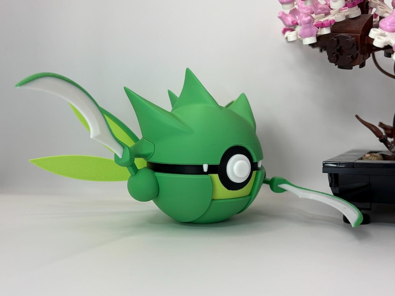 Scyther Pokéball Display – 3D Printed Monster Ball - Etsy