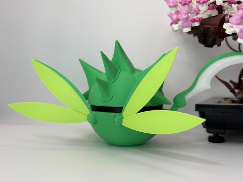 Scyther Pokéball Display – 3D Printed Monster Ball - Etsy
