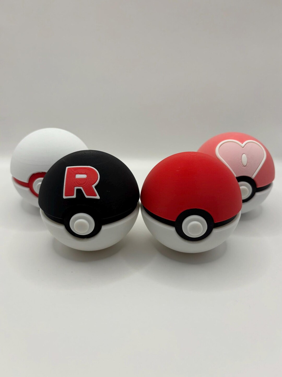 Pokéball Collection – 4 Unique Designs – Handcrafted 3D Pokémon Fanart ...