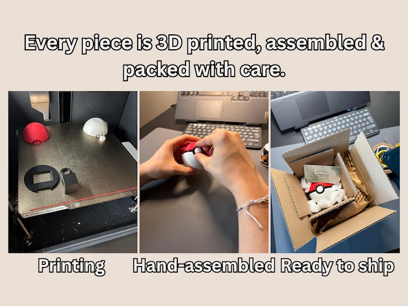 Scyther Pokéball Display – 3D Printed Monster Ball - Etsy