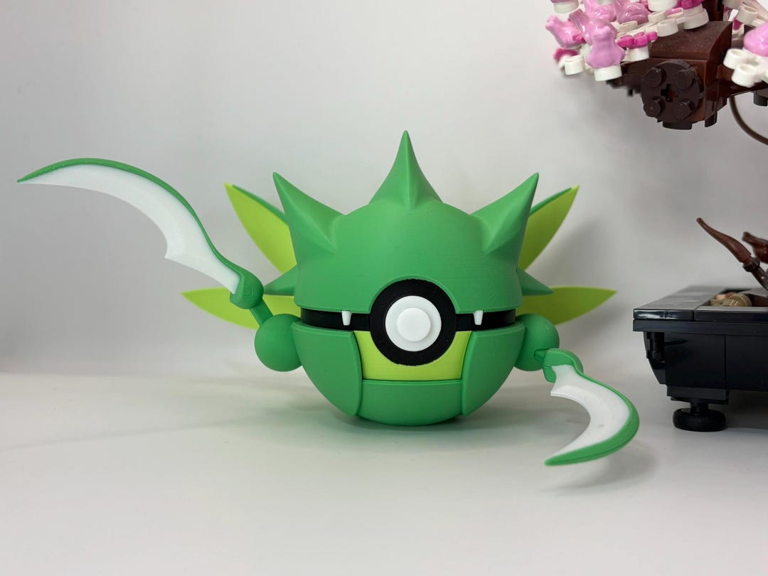 Scyther Pokéball Display – 3D Printed Monster Ball - Etsy