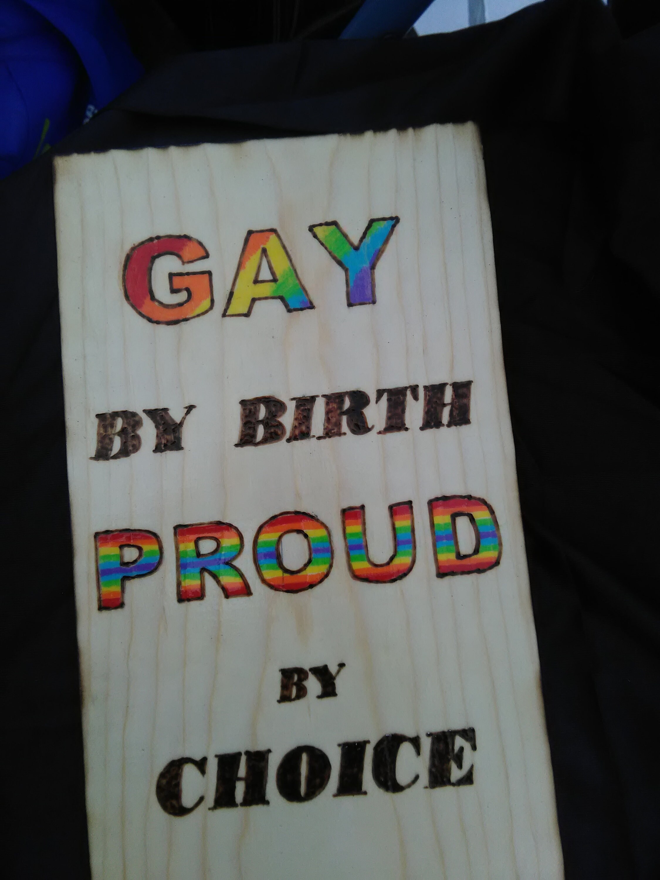 Gay Pride Burned Plaque - Pride Wood Burnt Sign - Gay Pride Wood Burned ...
