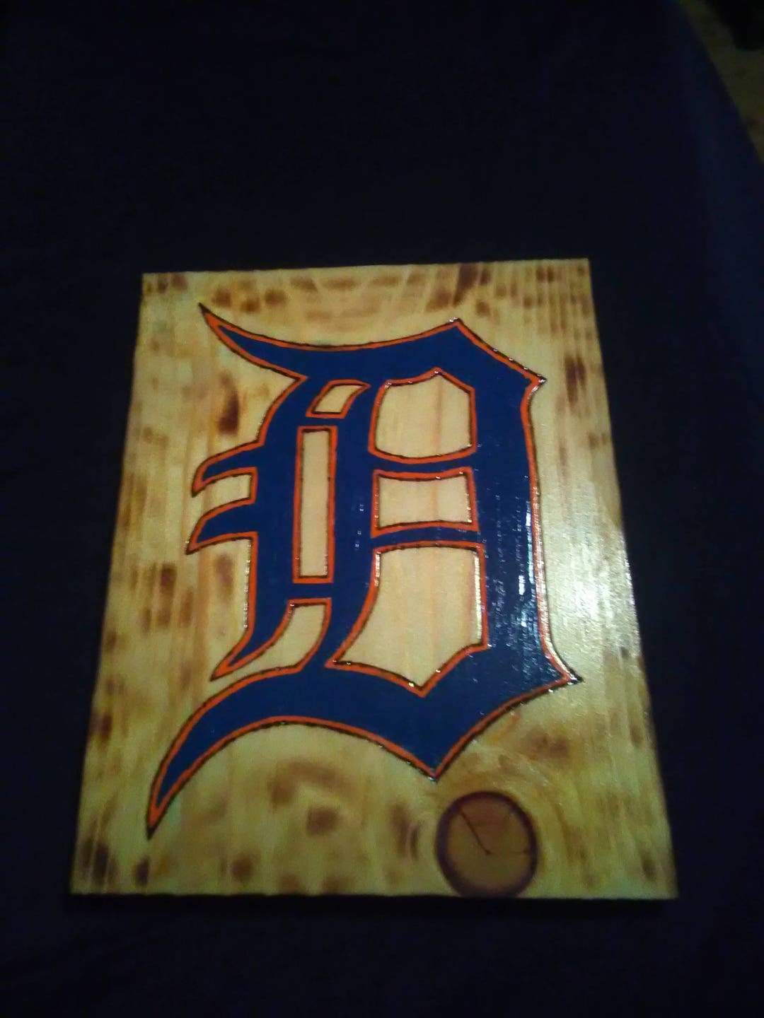 Detroit Wood Burned Plaque - Detroit Wood Burnt Sign - Detroit Wood ...