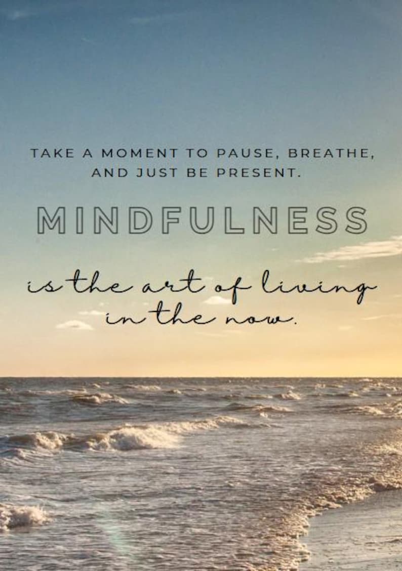 Poster/handout/card Quote Ready to Print "take a Moment to Pause ...