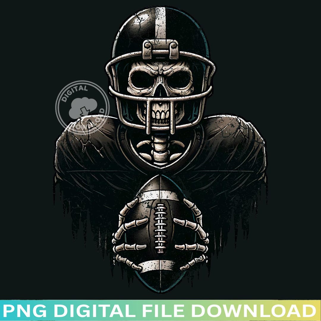 Skeleton Football Player PNG, Spooky Sports Halloween Design, Digital ...
