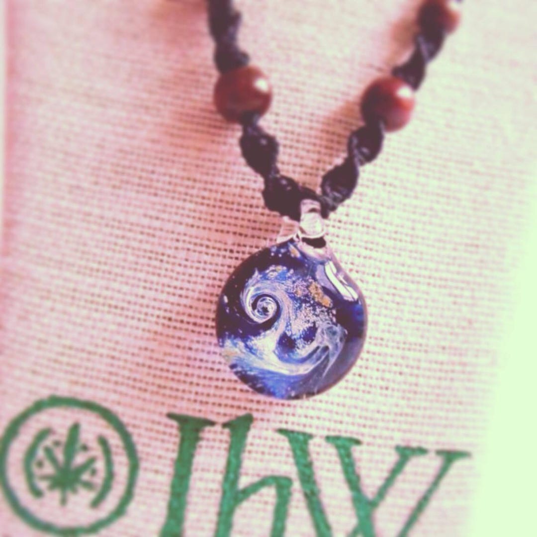Starry Night, Hurricane, Ocean, Galaxy, Hemp Necklace, Hurricane Hemp ...