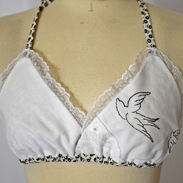 Embroidered Bra - Etsy