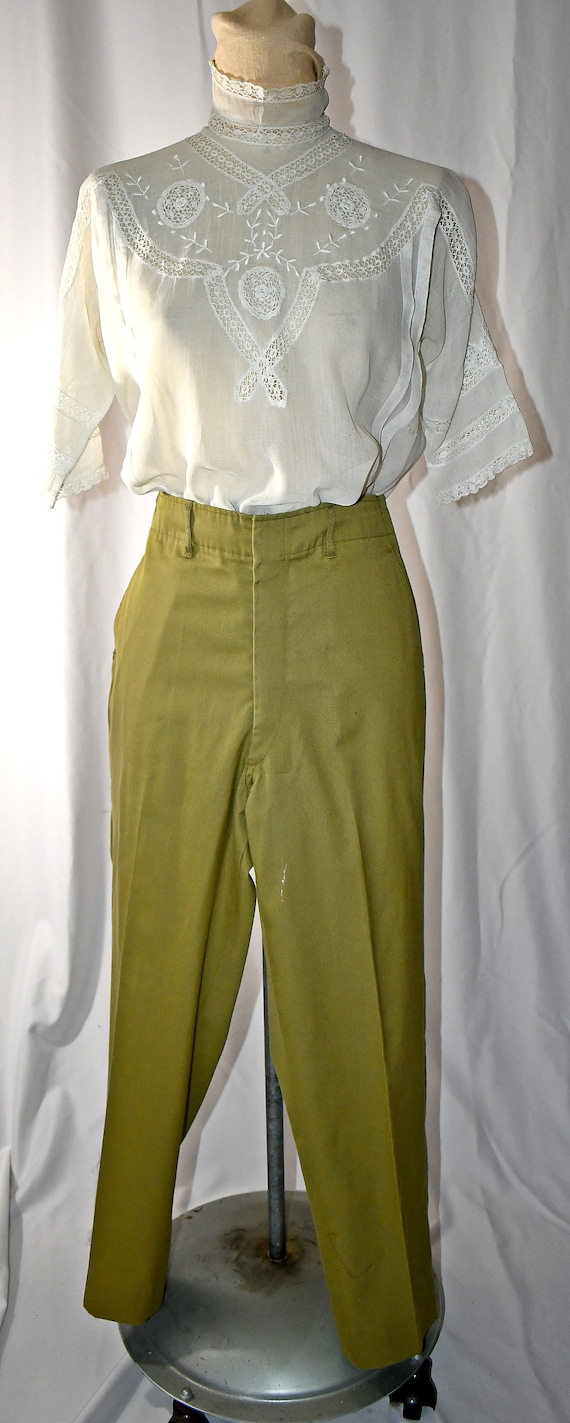 Vintage 1970s Khaki Green Military Boy Scouts Uniform… - Gem