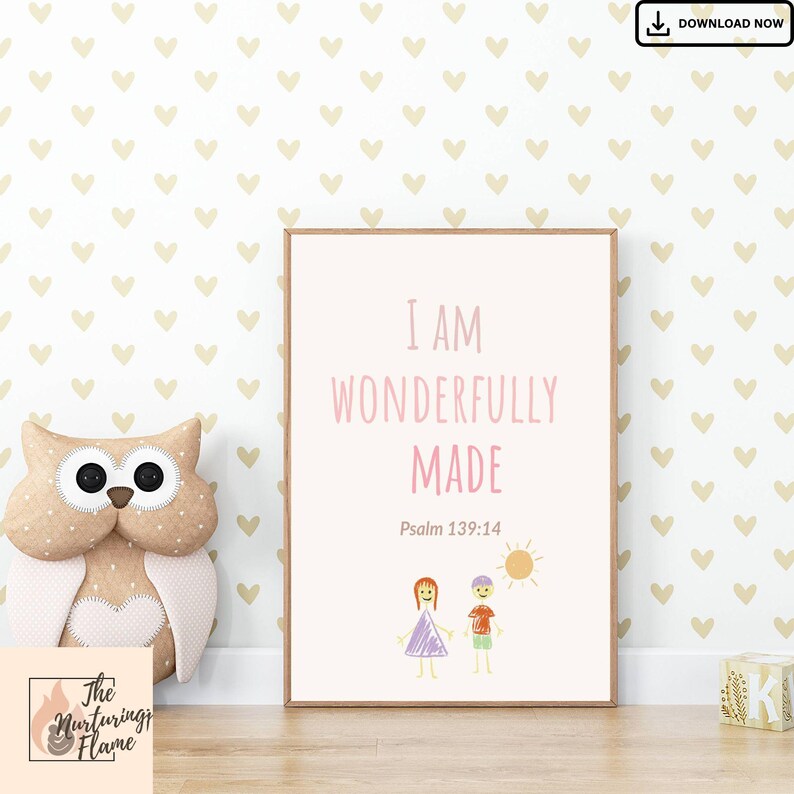 Biblical Affirmation Posters for Kids, Christian Wall Art for Classroom ...