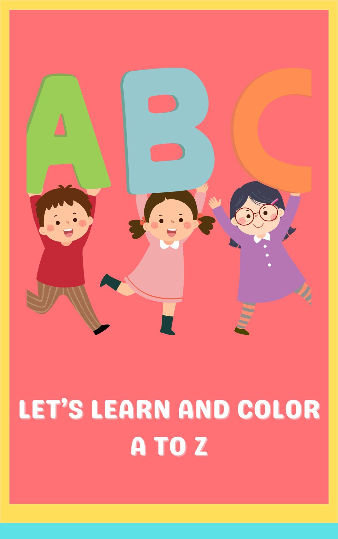 A to Z Alphabet Colouring Book for Kids - Printable - Activity Pages ...