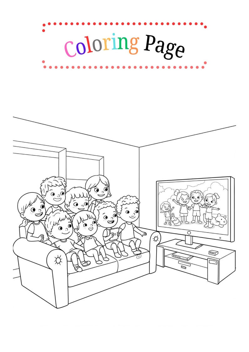 10 Page Printable Pencil Sketch Coloring Book for Kids Ages 4-6 - Etsy