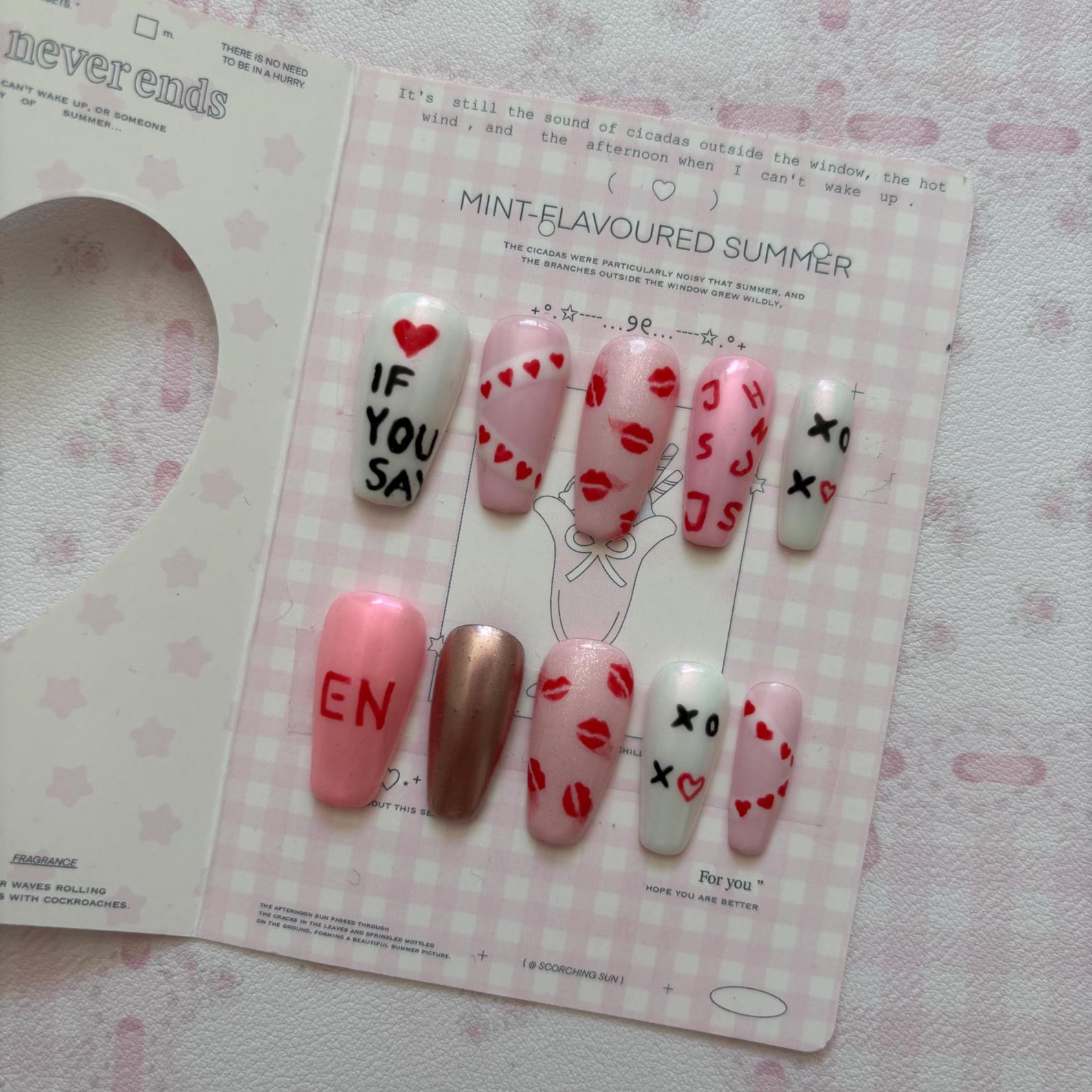 Enhypen Press on Nails XO - Etsy