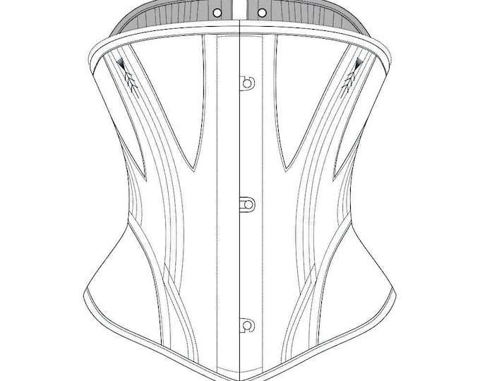1860s Gored Corset PDF Pattern - Size Pack A (XS-XXL) - Etsy Australia