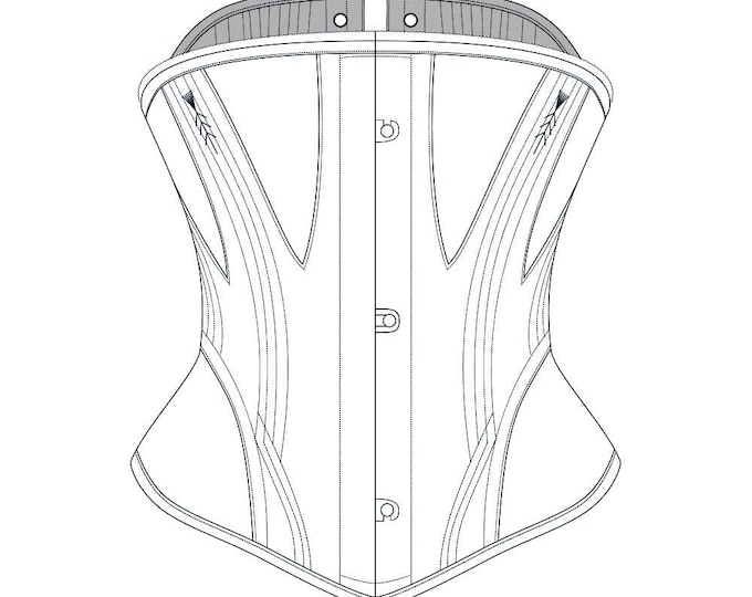 1860s Gored Corset PDF Pattern - Size Pack A (XS-XXL) - Etsy Australia