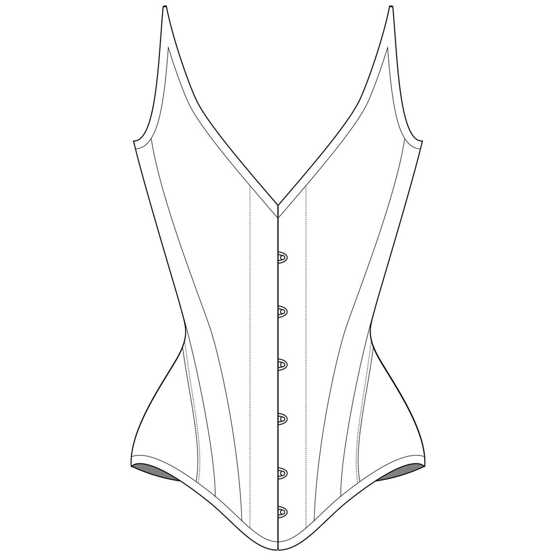 Sparklewren 'butterfly' Winged Overbust Corset Digital Garment Pattern ...