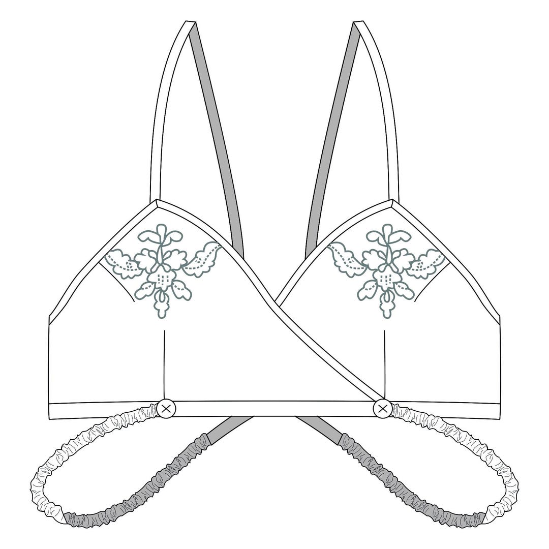 C. 1930s Kestos Style Bra Pattern A3/A4 PDF - Original Historical ...