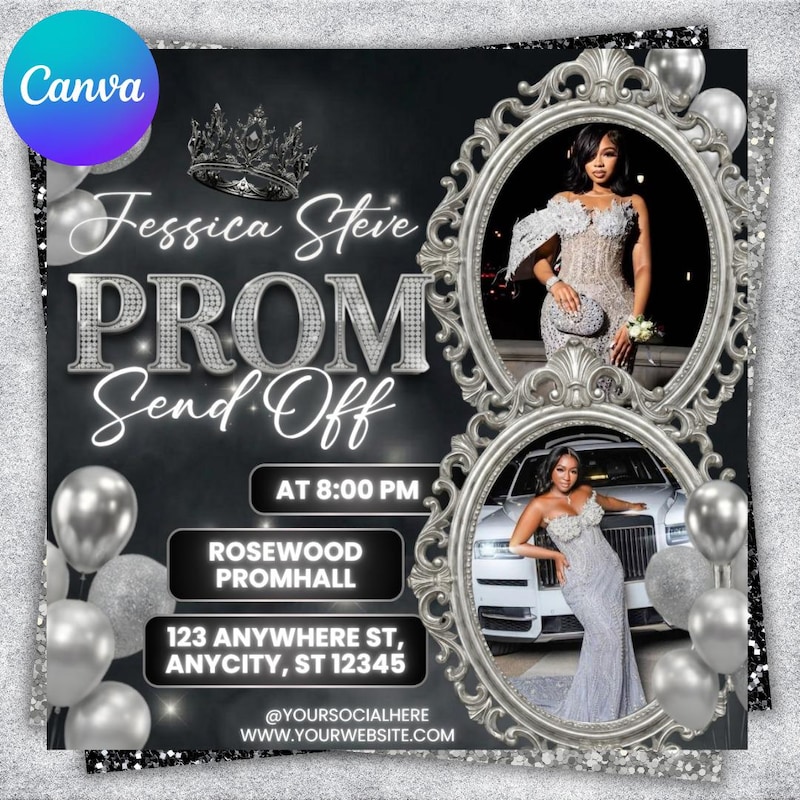 Prom Flyer Template - Etsy